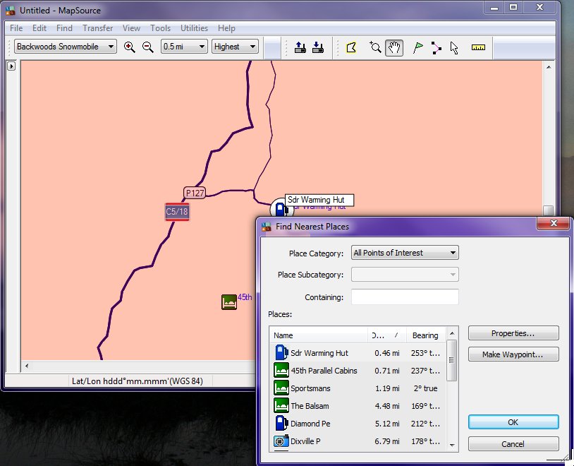 Downloading Trail Maps with MapSource - Backwoods GPS Trails