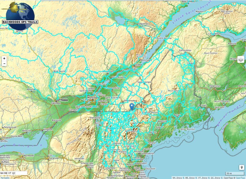 GPS Snowmobile Trail Maps - Backwoods GPS Trails