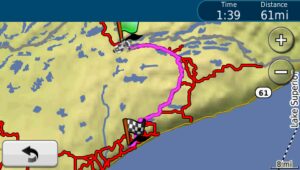 MN Snowmobile Trail Map for Garmin - Backwoods GPS Trails